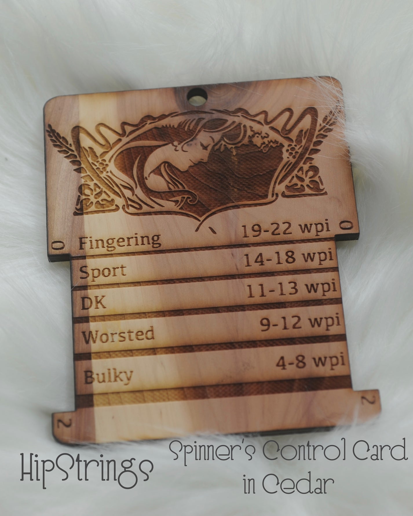 Spinners Control Card/ WPI tool - Hardwood Veneer – HipStrings